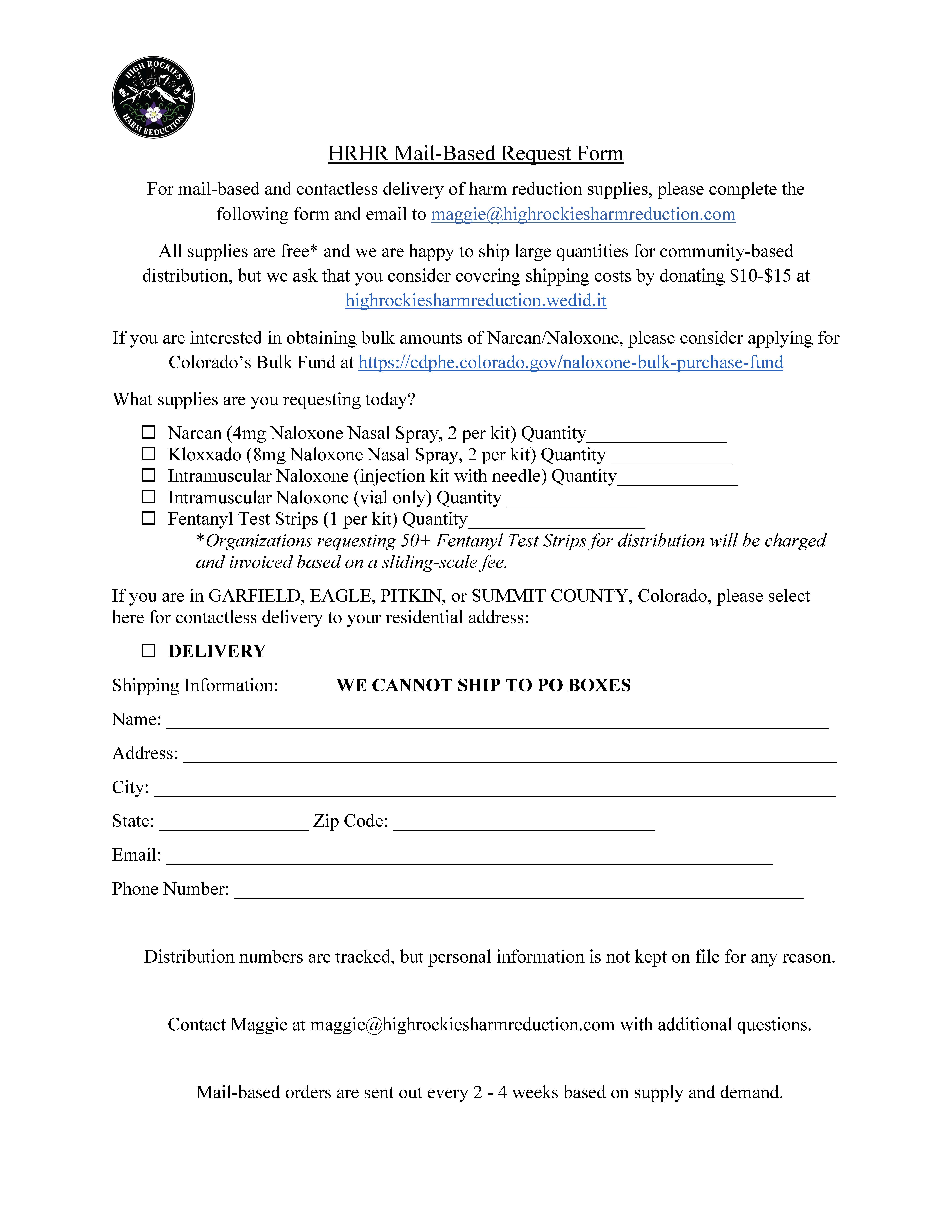 Contact Us – High Rockies Harm Reduction